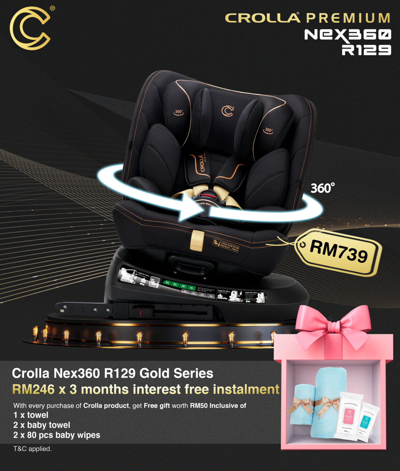 Crolla® Premium Nex360 R129 (Gold) - Crolla Baby