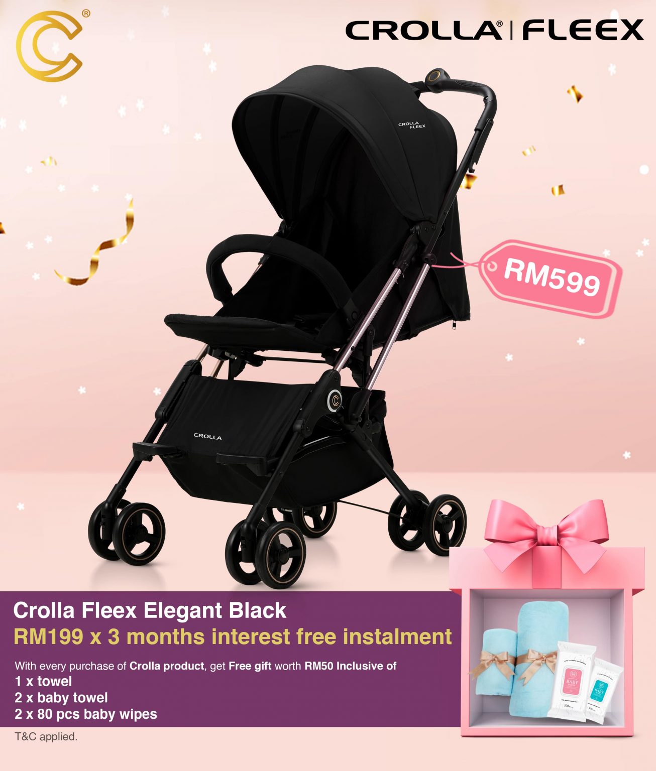 Crolla® Fleex (Elegant Black) - Crolla Baby